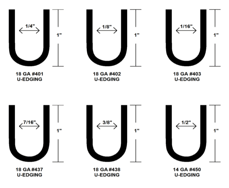 Types of U-Edging | Wire Cloth Solutions | Argus Steel
